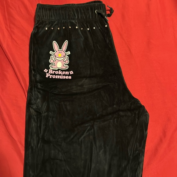 Pants & Jumpsuits | Happy Bunny Velour Sweatpants | Poshmark